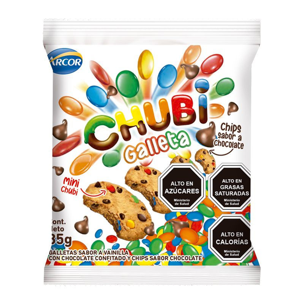 Chubi Galleta Mini Chips Sabor Chocolate desde $ 410