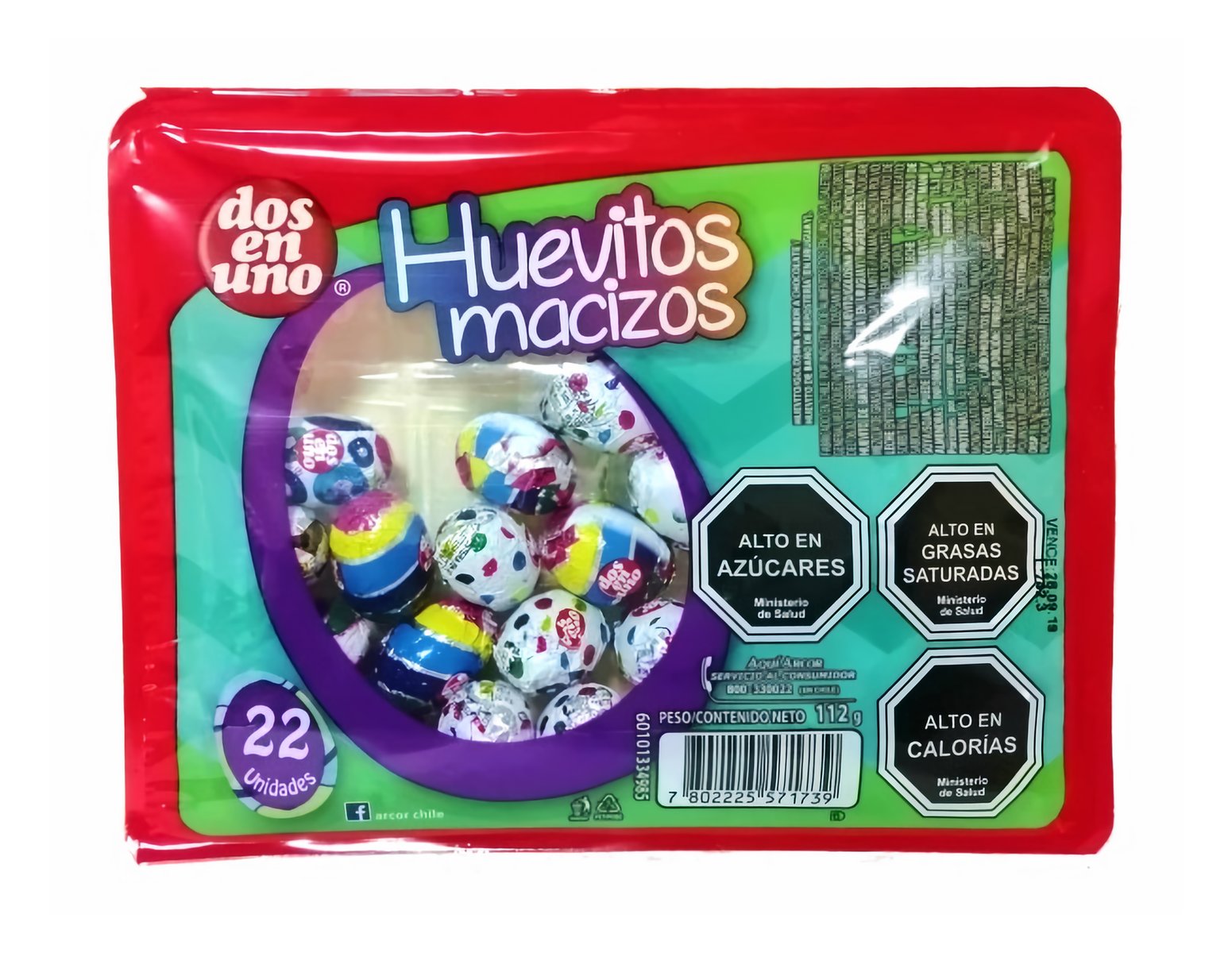 Dos En Uno Huevitos de Chocolate Macizos - Rappi