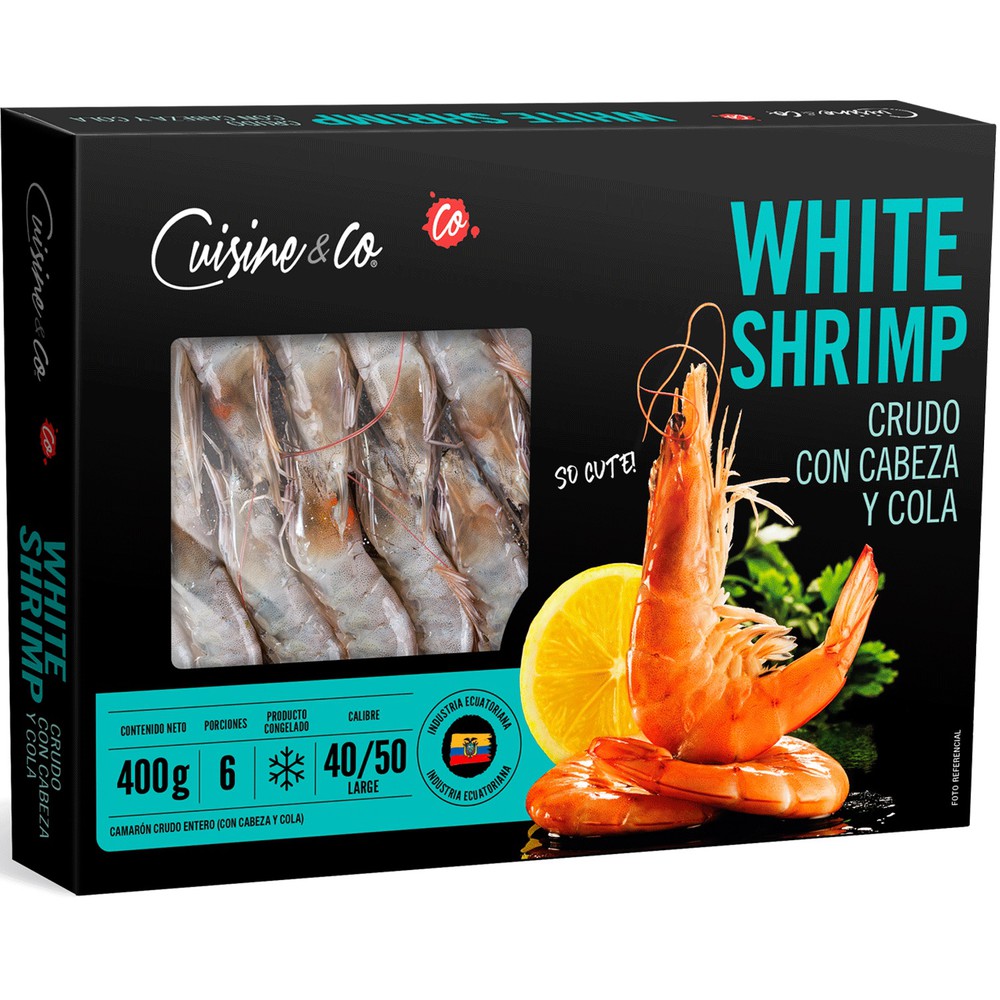Cuisine y Co Camarón Crudo Entero con Cabeza y Cola - Rappi