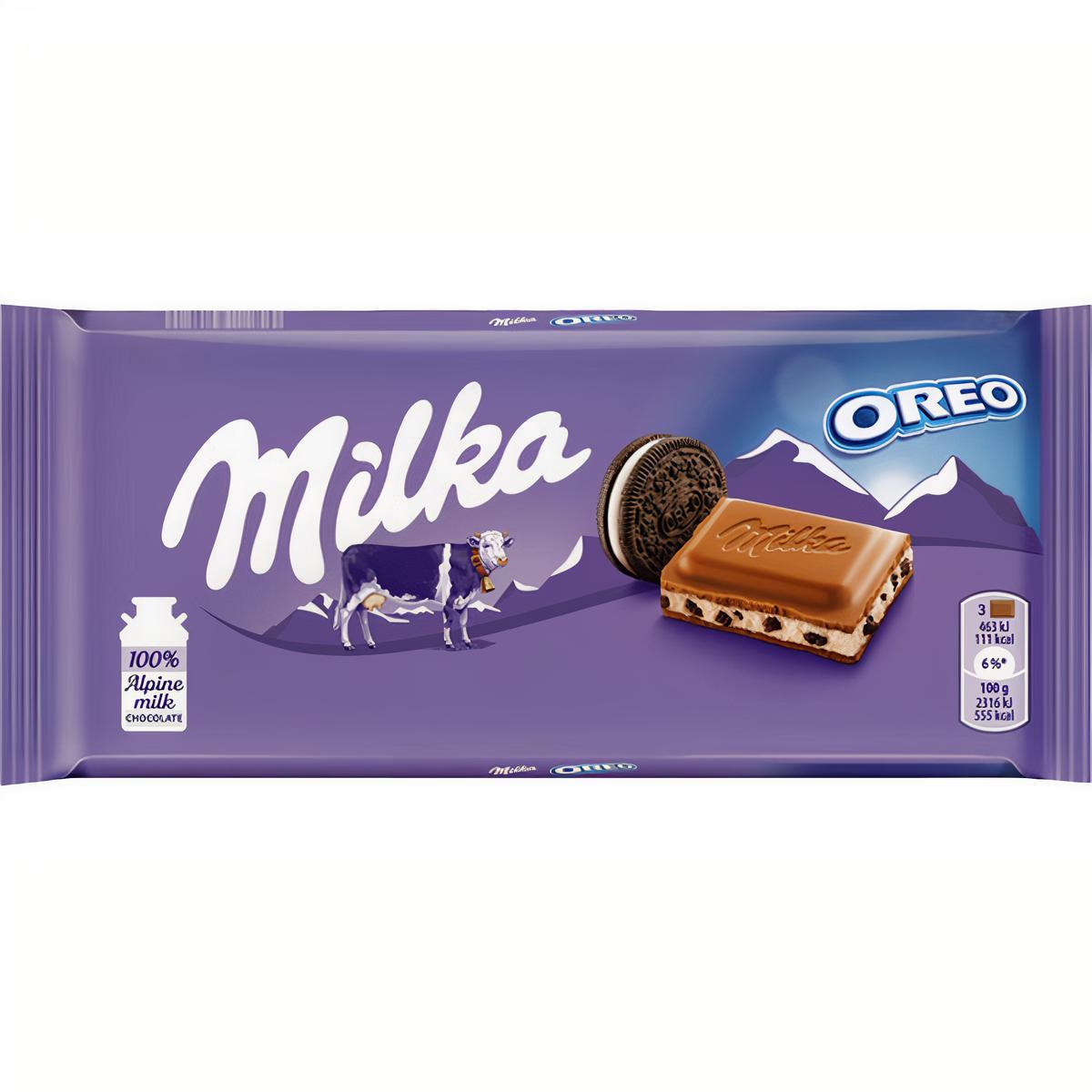 Milka Chocolate con Leche Relleno con Galletas Oreo - Rappi