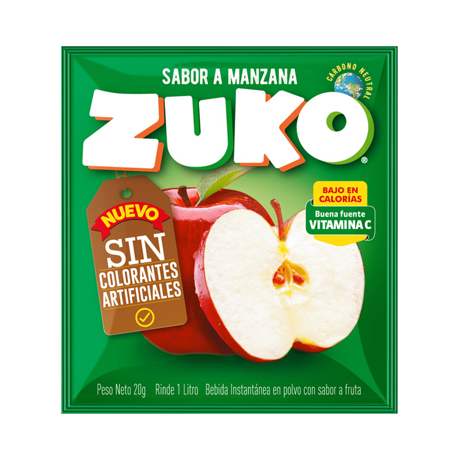 Zuko Bebida en Polvo Sabor a Manzana - Rappi