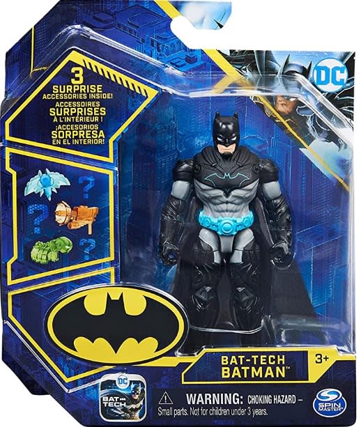 Dc Bat-tech Figura Básica 4" Bat-tech Batman C/3acc 6055946 - Rappi