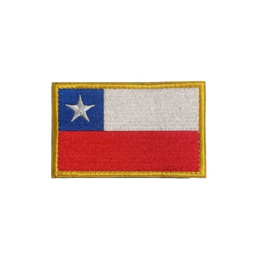 Parche Uniforme Táctico Bandera Chile Borde 6x3 Cm - Rappi