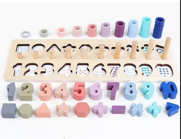 Números Y Formas Geométricas De Aprendizaje Montessori - Rappi