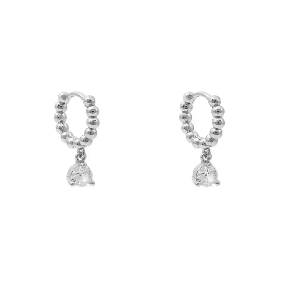 Argollas Leia Bañadas En Oro Blanco - Rappi