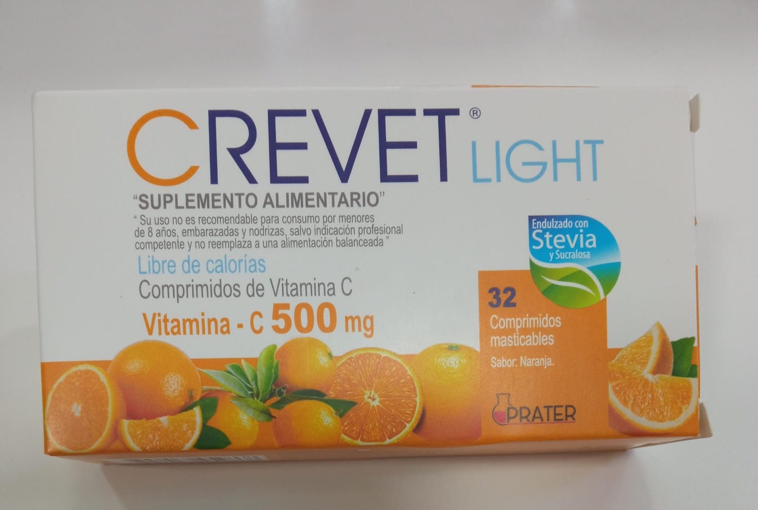 Crevet Light 500mg 32 Comprimidos Masticables - Rappi