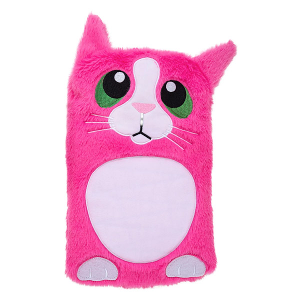 Guatero 1 Litro Con Funda De Peluche Gato Fucsia – Thermica - Rappi