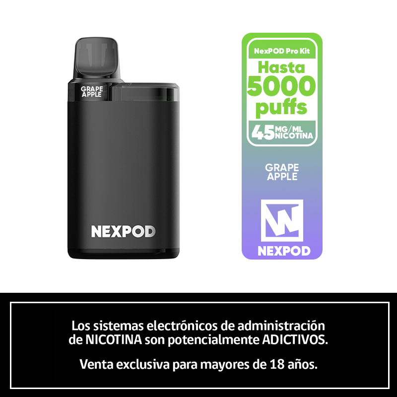 Nexpod Grape Apple Pod Kit 5000 Pufs - Rappi