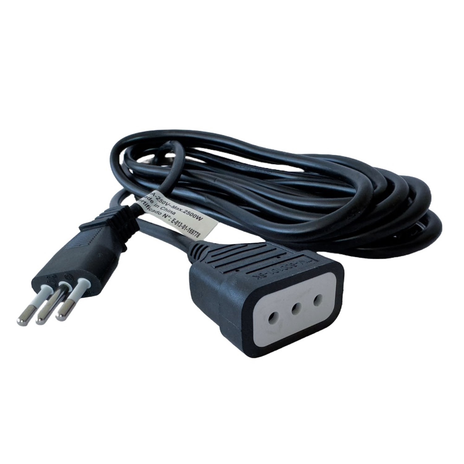 Cable Eléctrico Extensor De 5 Metros Tm-800101-bk Tecmaster - Rappi