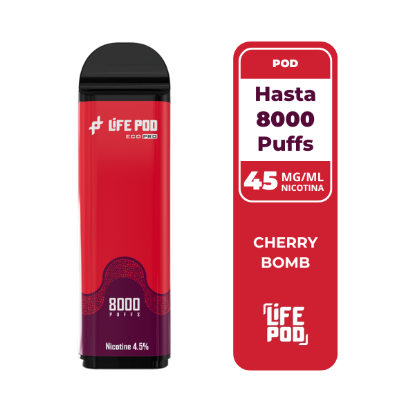 Life Pod Recarga Cherry Bomb 8.000 Puff - Rappi