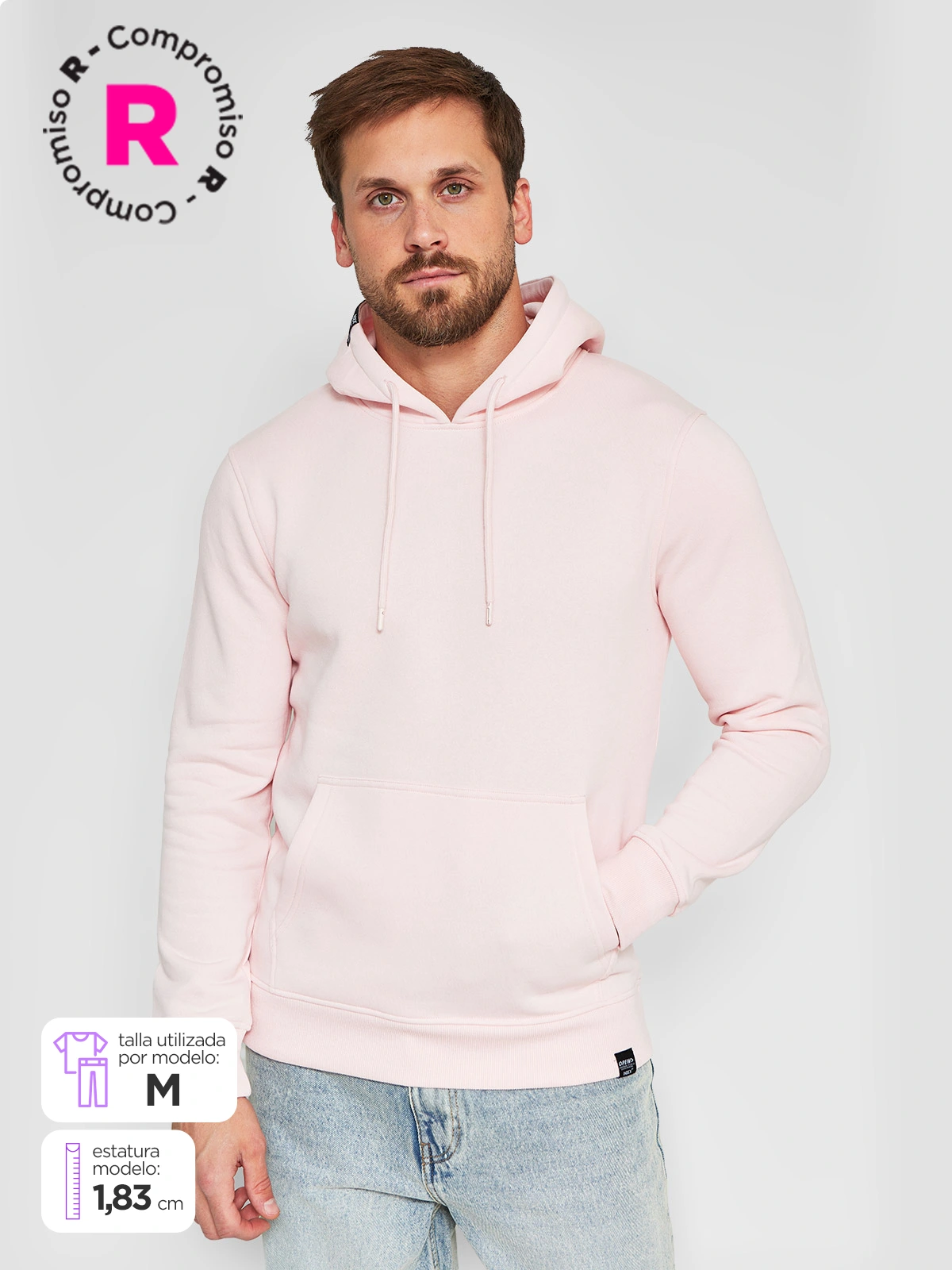 Index-poleron Inx Hoodbas Ss25 Rosad M - Rappi