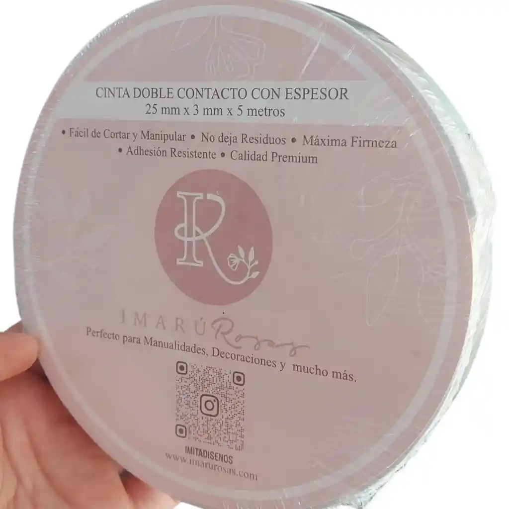 Cinta Doble Contacto Con Espuma 25mmx5mtrs 3mm De Espesor - Rappi