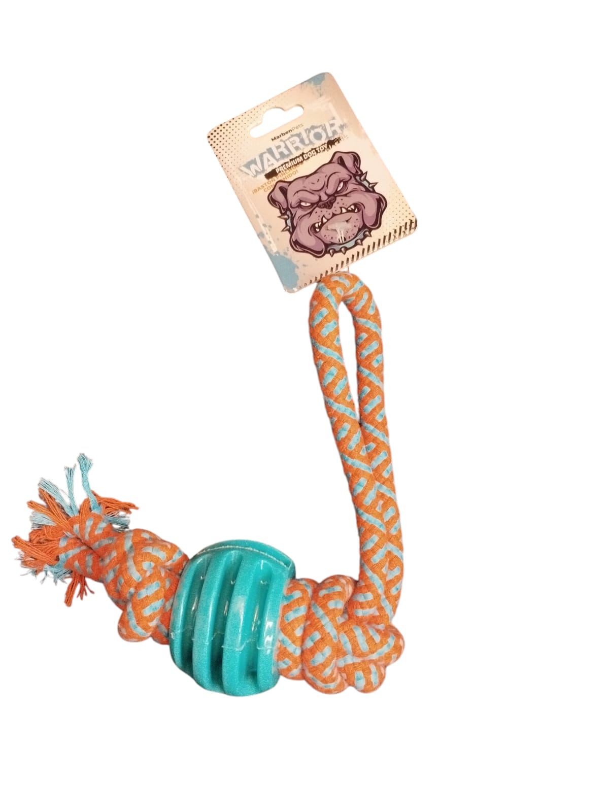 Marben Pets - Warrior - Cuerda Con Pelota Dental Goma 28 Cm Para Perros ...