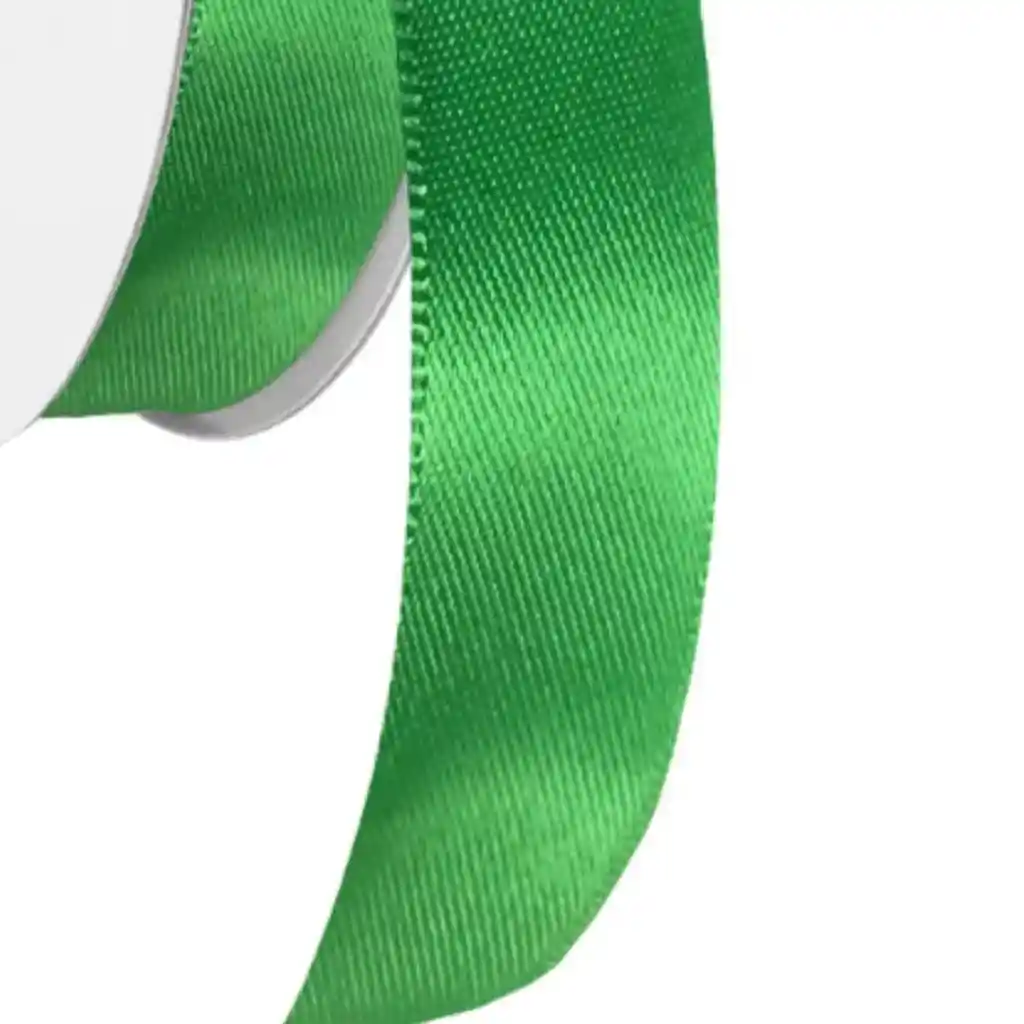 Cinta Genero Raso Satín 2.5cm X 20mtrs Verde Navidad - Rappi