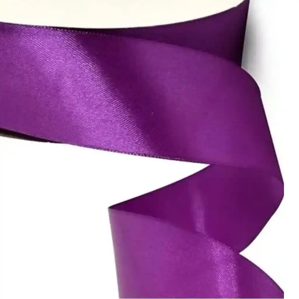 Cinta Genero Raso Satín 2.5cm X 20mtrs Morado - Rappi