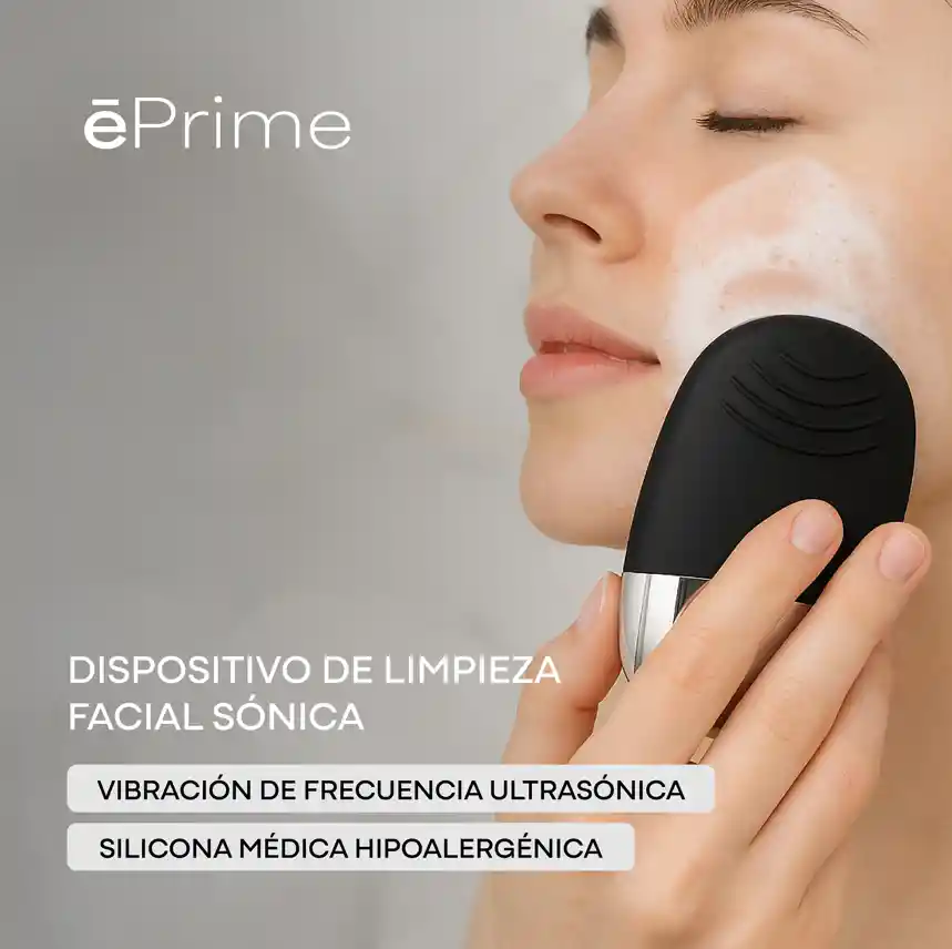 Eprime: Limpieza Facial Sónica Profunda Con Cepillo De Silicona ...