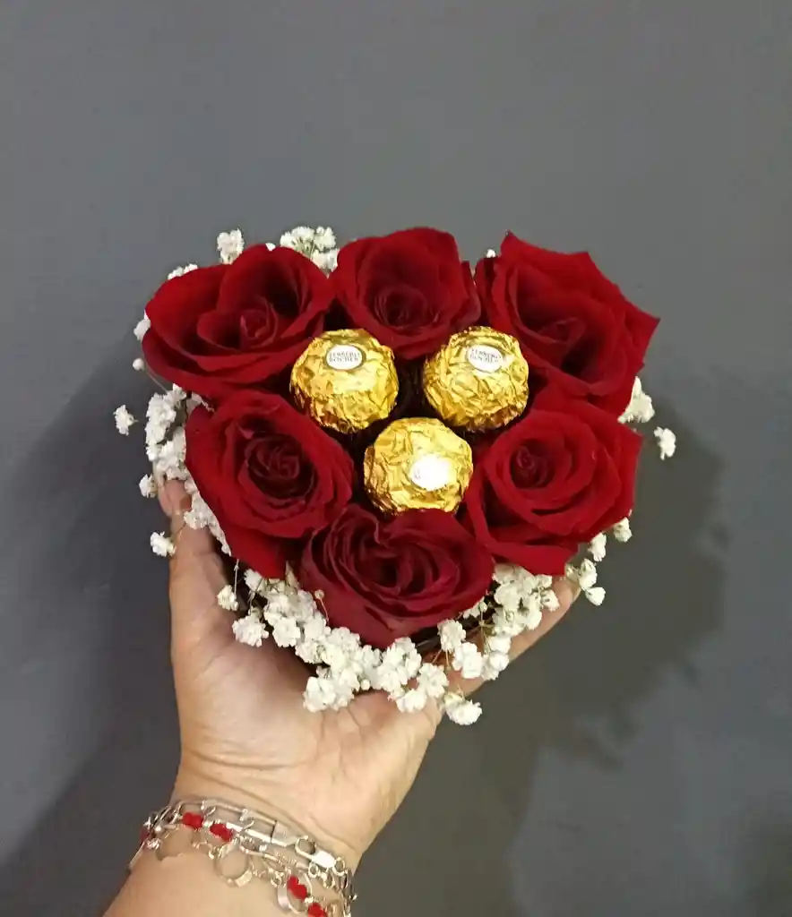 Corazón Rosas Y Bombones - Rappi