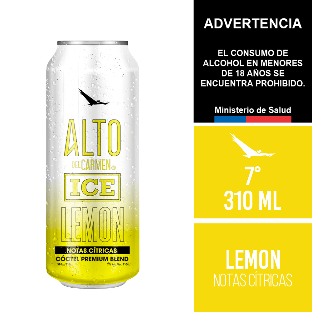 Alto Del Carmen Ice Lemon 7° 310 Ml. - Rappi
