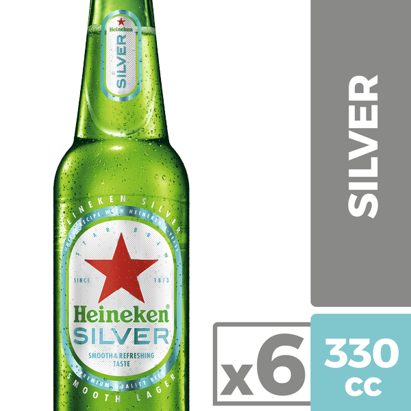 Heineken Cerveza Silver 6 x 355 cc - Rappi