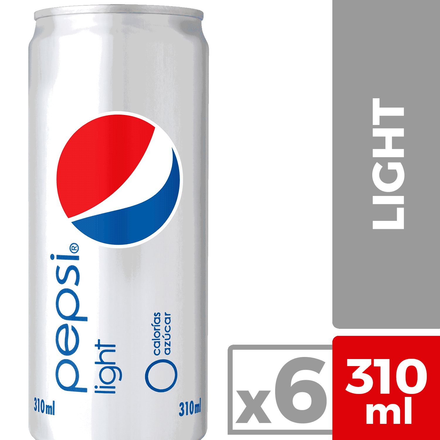 Pepsi Light Bebida Lata 6 x 310 mL - Rappi