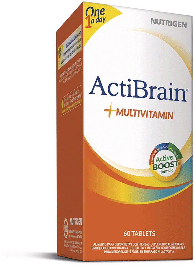 Acti Brain Vitaminas Y Minerales Multivit.Tab.60 - Rappi