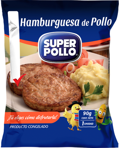 Hamburguesa Super Pollo 90 Gr con despacho a domicilio en Chile - Rappi
