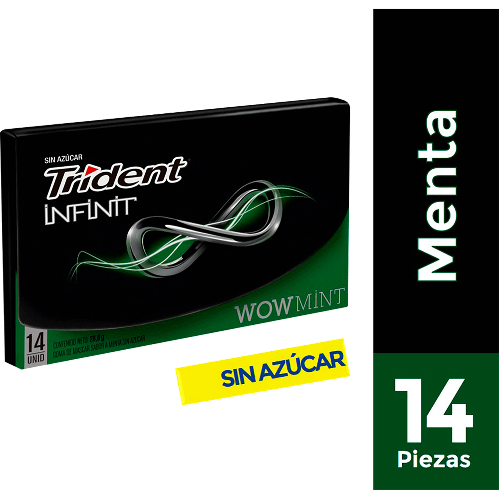 Trident Chicle Infinit Wow Mint - Rappi