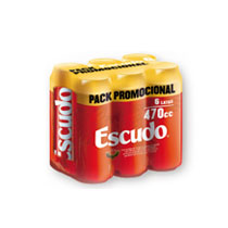 Escudo Silver Six Pack Lata 470Cc 5G - Rappi