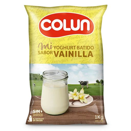 Yogurt Colun Batido Vainilla Bolsa 1 L en Lider Santiago de Chile