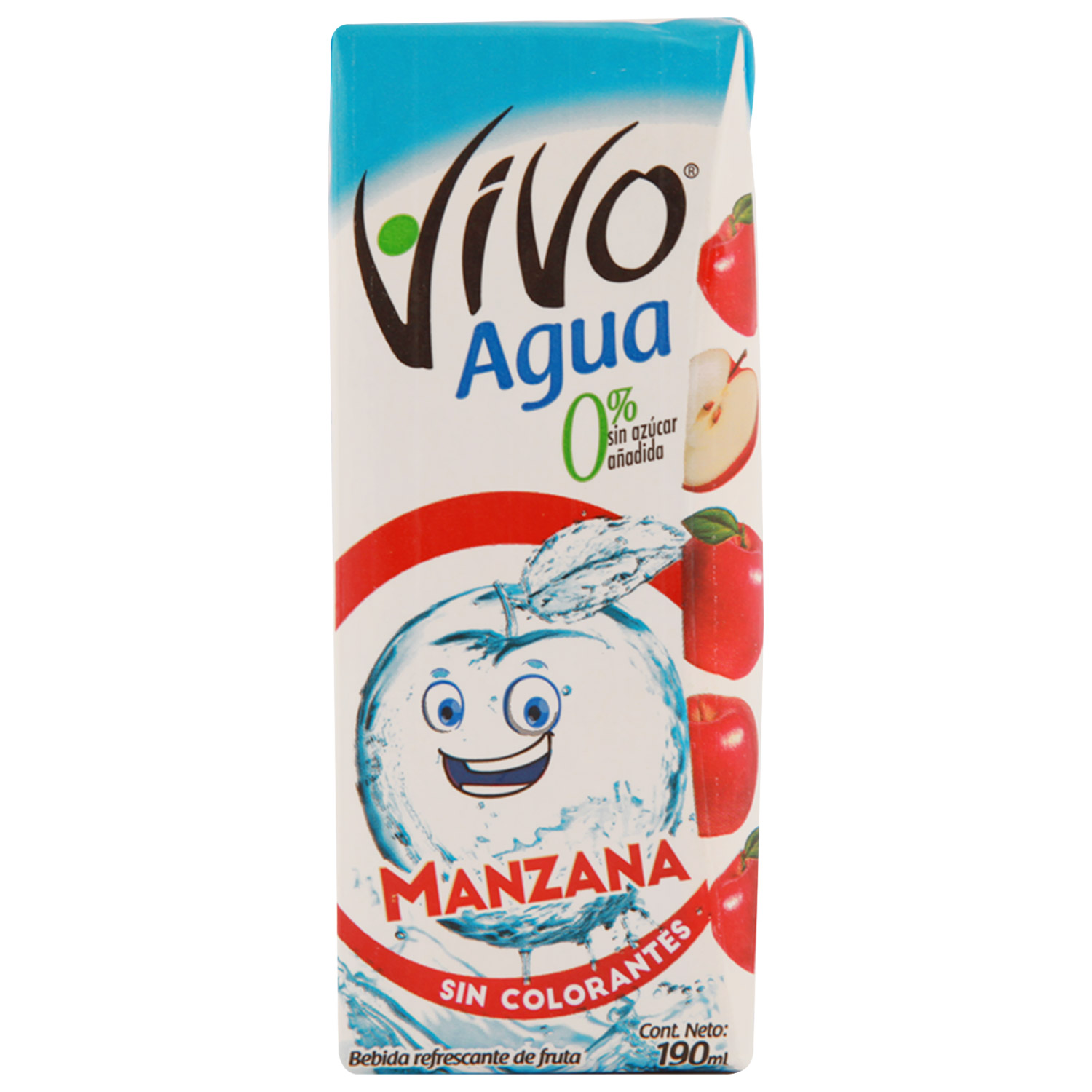 Vivo Bebida de Agua Refrescante Sabor a Manzana 3 x 190 cc - Rappi