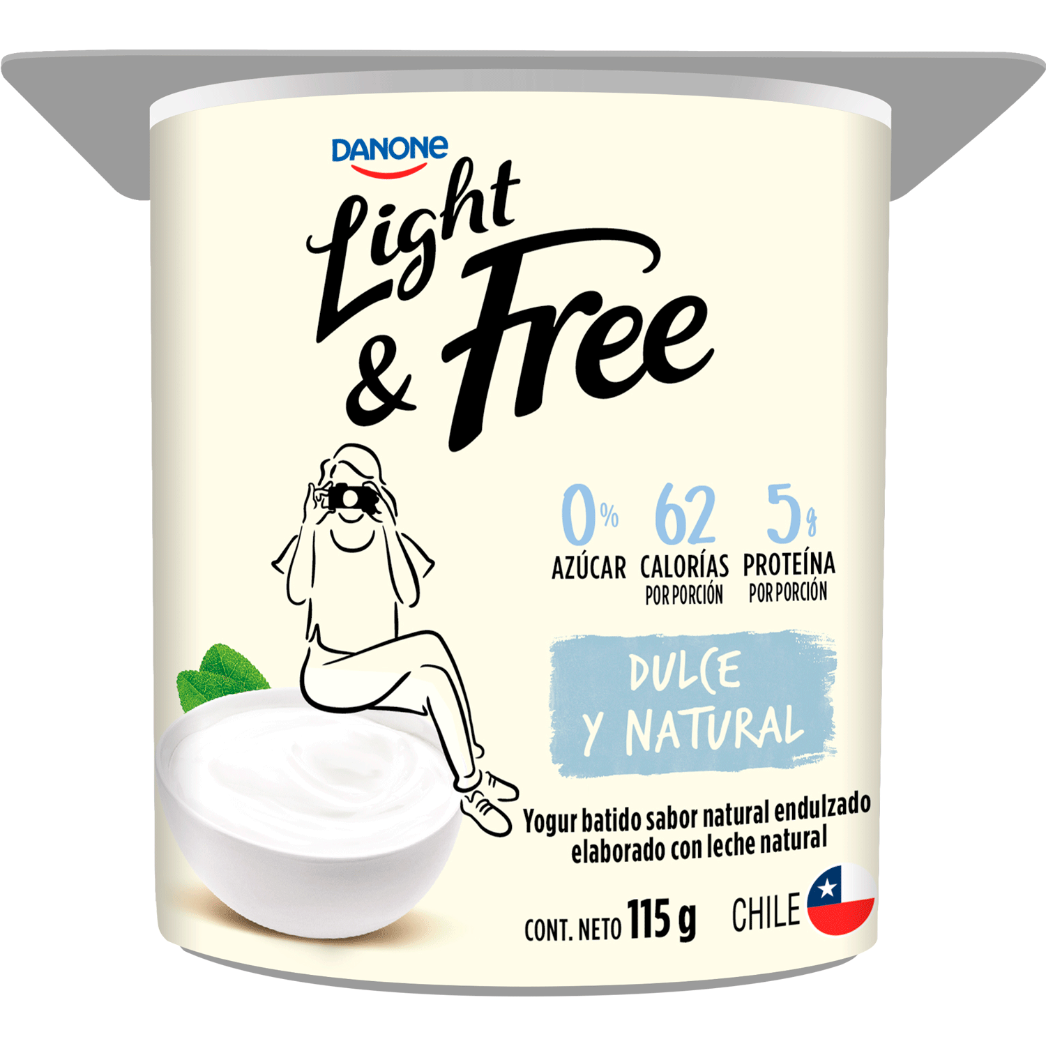 Danone Light Yoghurt Batido Natural Con Endulzante 115 G Precio - Rappi