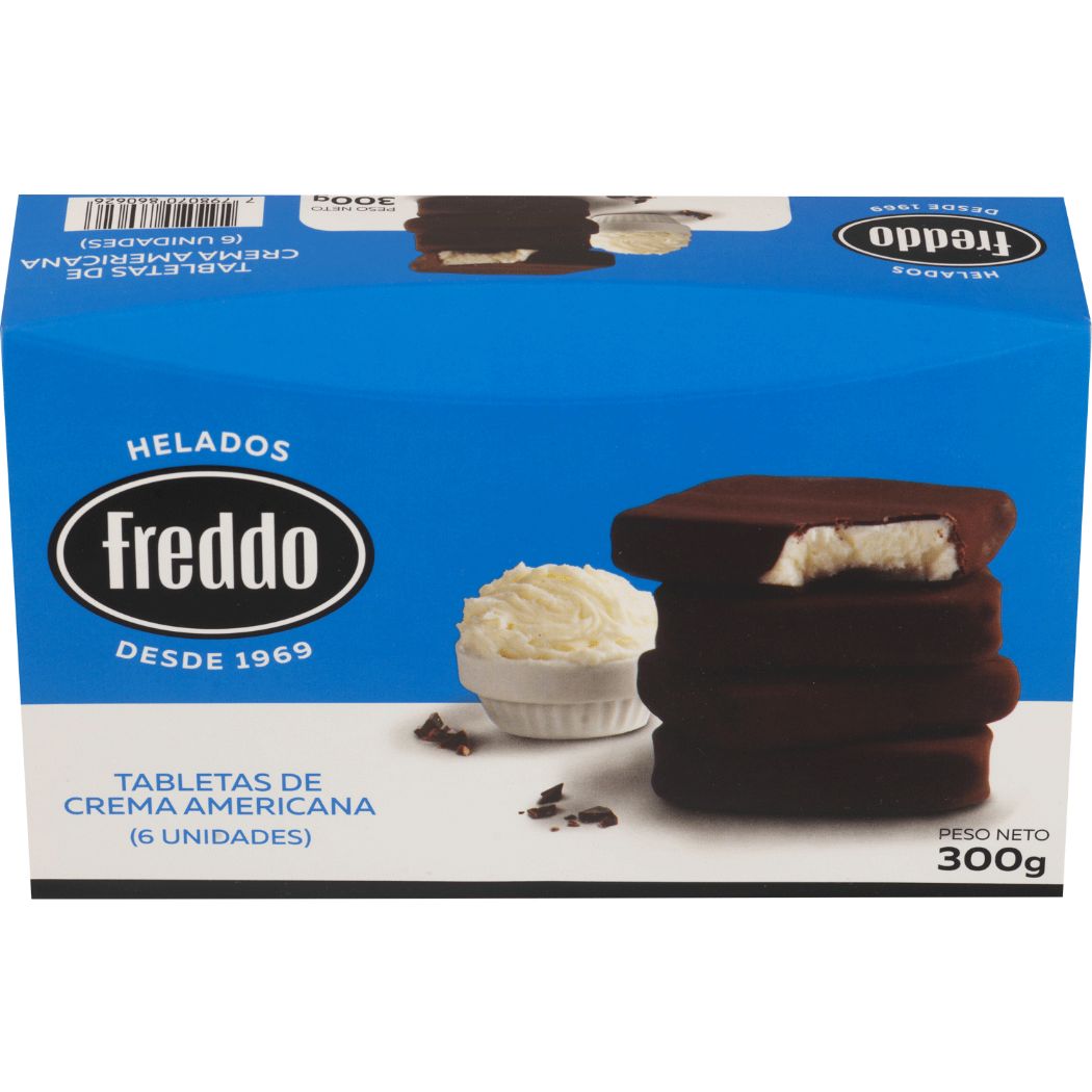 Freddo Helado Tabletas de Crema Americana x 6 Unidades - Rappi