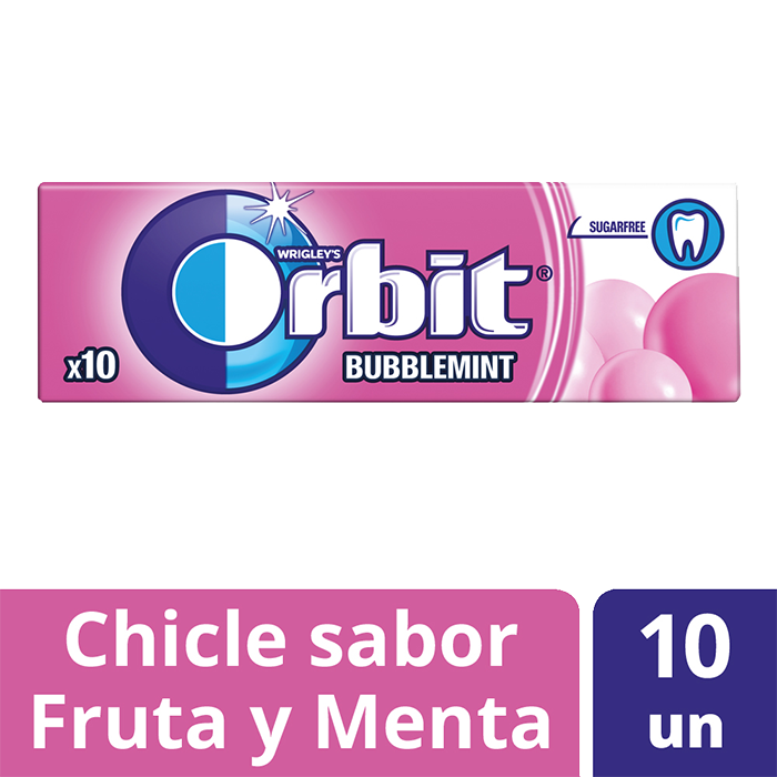 Orbit Chicle sin Azúcar Bubblemint - Rappi