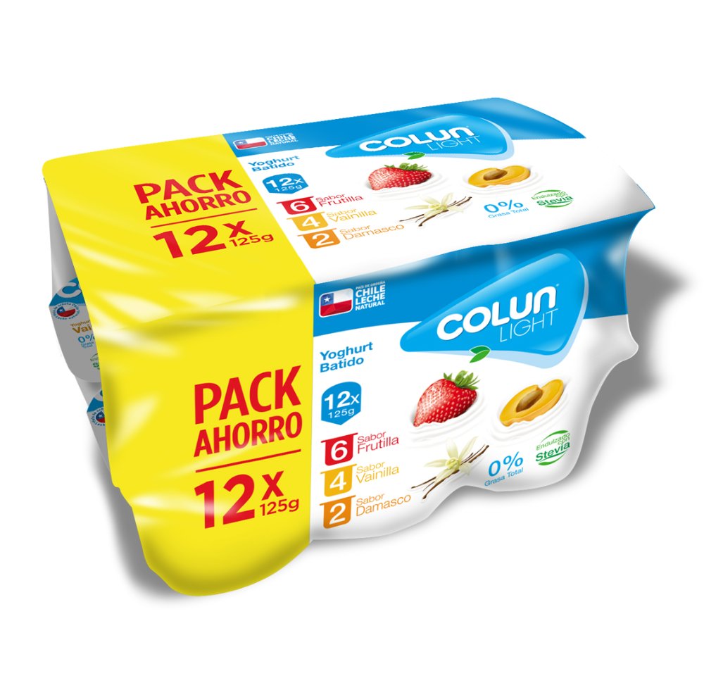 Colun Pack de Yogurt Batido Light Sabores Surtidos - Rappi