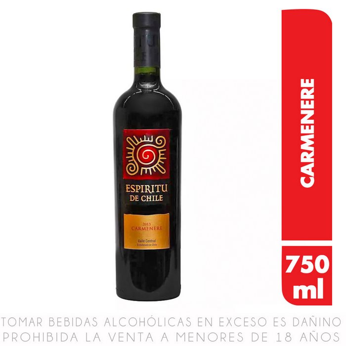 Espiritu De Chile Vino Tinto Carmenere - Rappi