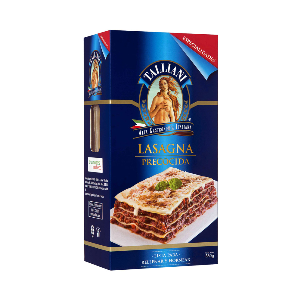 Talliani Pasta para Lasaña Precocida - Rappi
