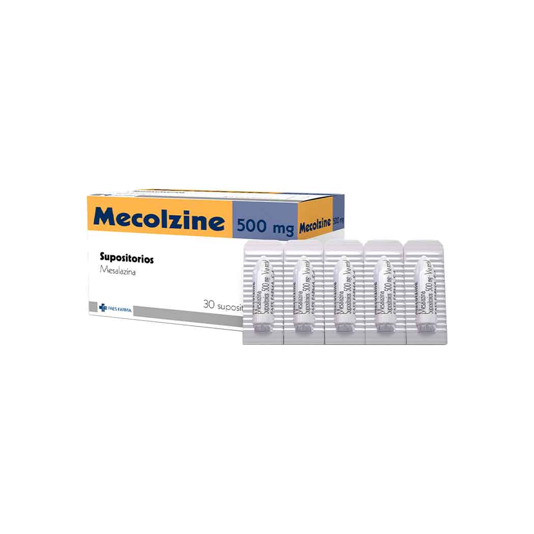 Mecolzine: Mecolzine 500Mg (Mesalazina) X 30 Supositorios - Rappi