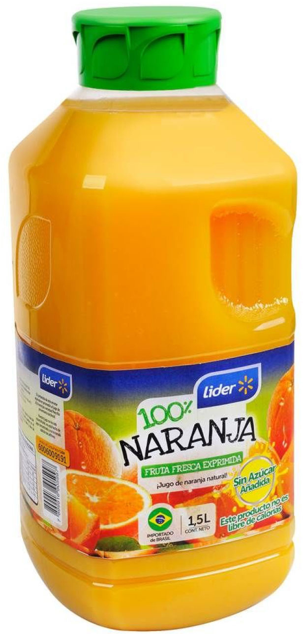 Lider Jugo de Naranja sin Azúcar Añadida - Rappi