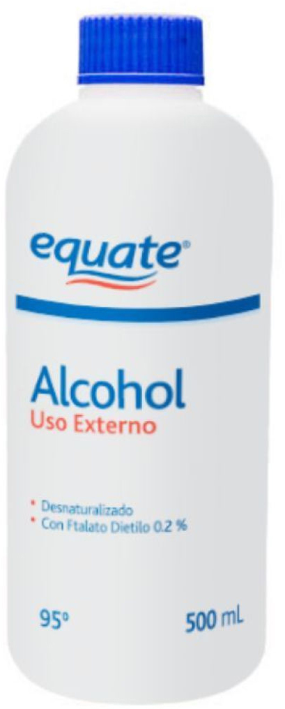 Alcohol Desnaturalizado Botella 500 ml, Equate - Rappi