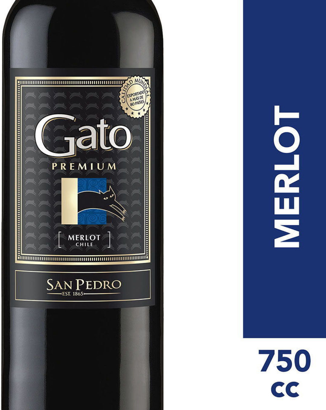 Gato Vino Tinto Premium Merlot 750 cc - Rappi