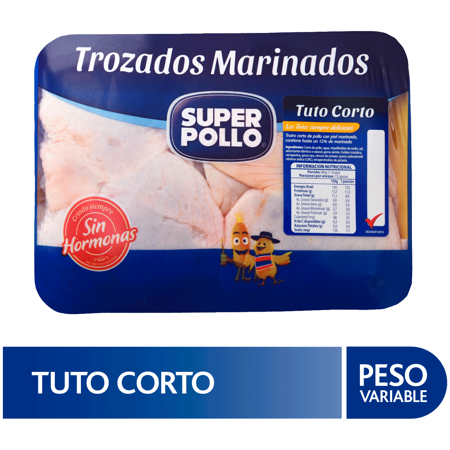 Super Pollo Trutro Corto De Pollo Envasado 700 g - Rappi