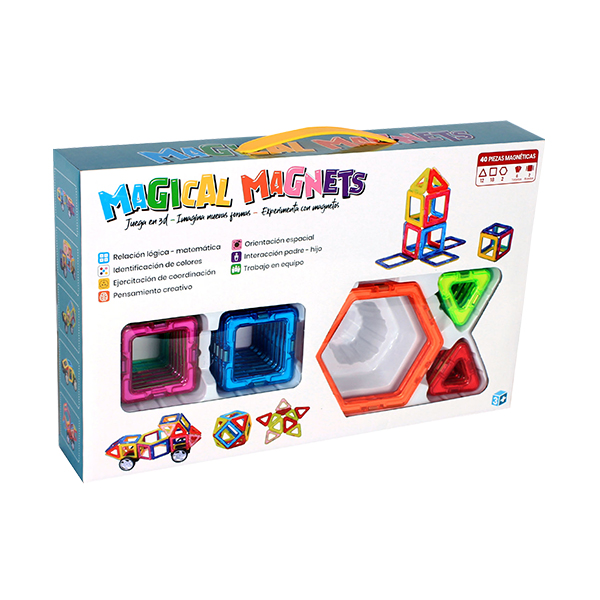 Magical Magnets Ficha de Construcción Magnética Varios Colores - Rappi