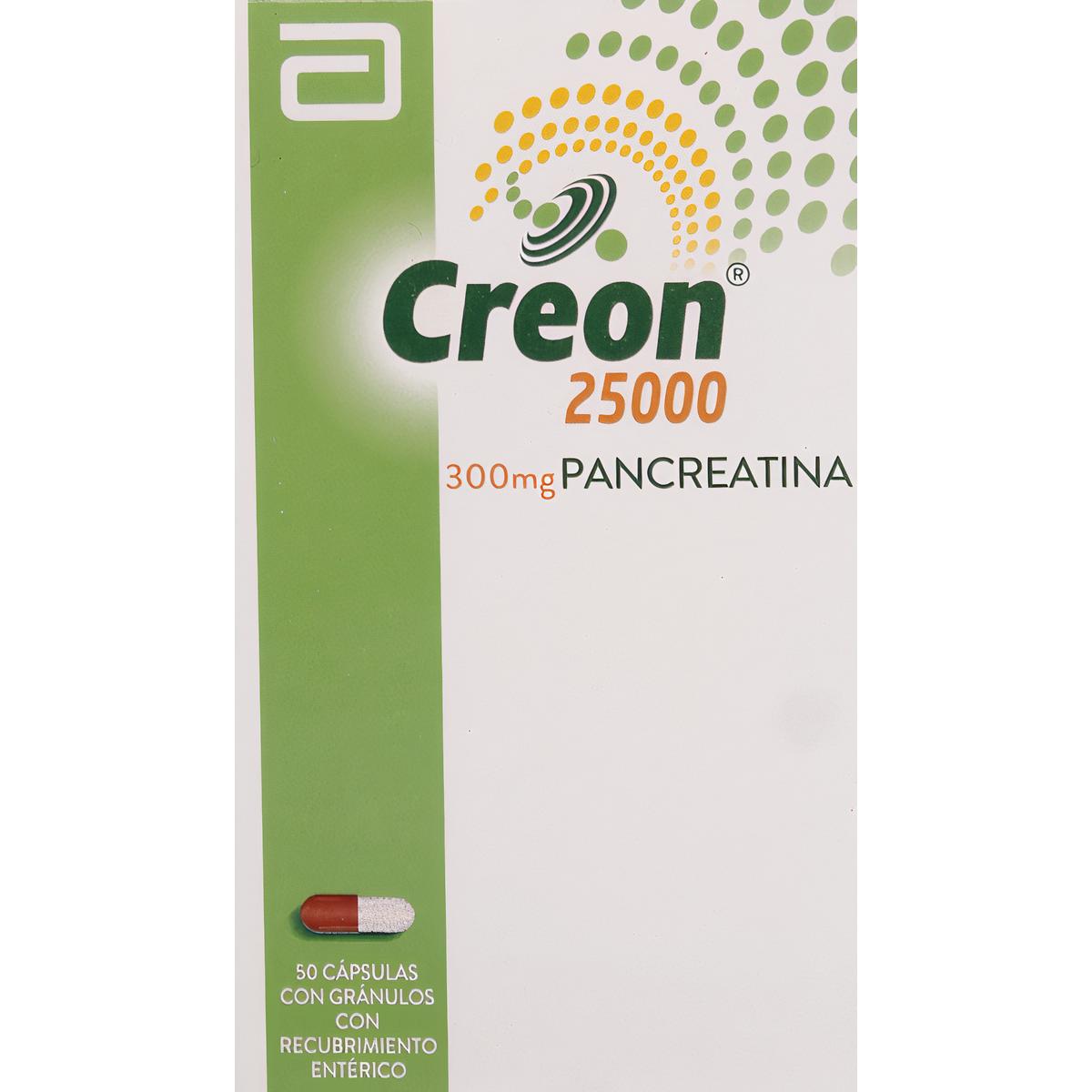 Creon 25000 UI x 50 Cap Con Granulos De Rec Enterico - Rappi