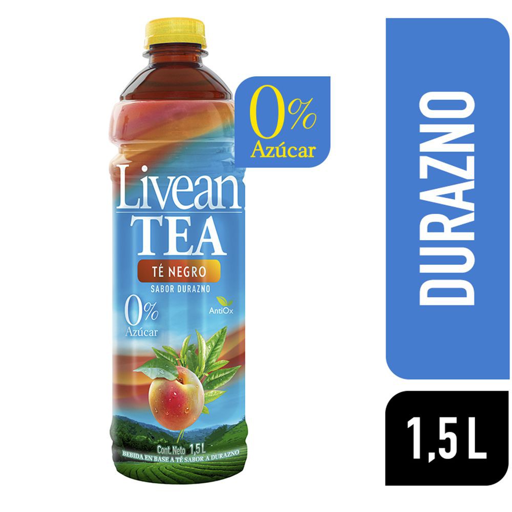 Livean Tea Té Negro Sabor Durazno 1.5 L - Rappi