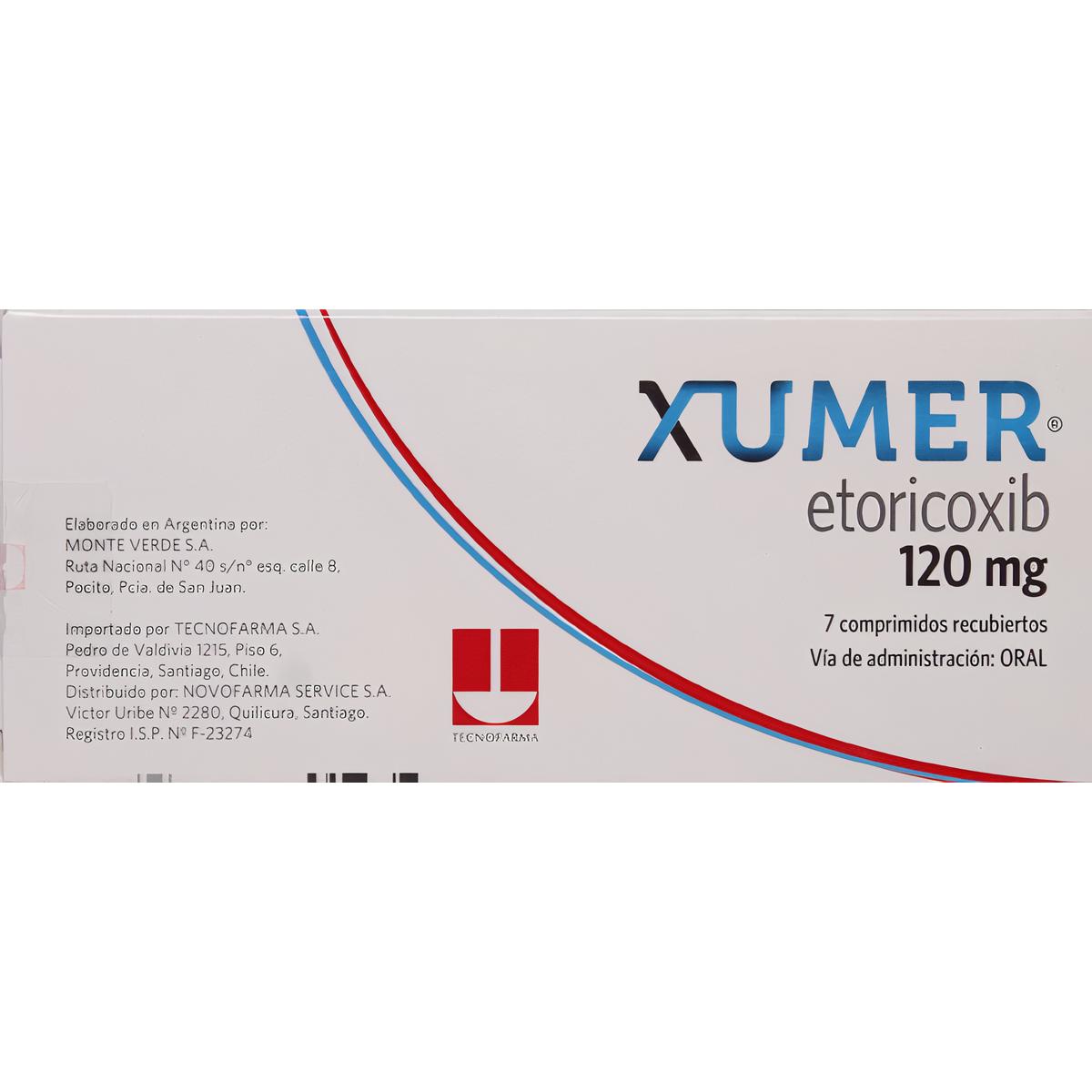 Xumer Comprimidos Recubiertos (120 mg) - Rappi