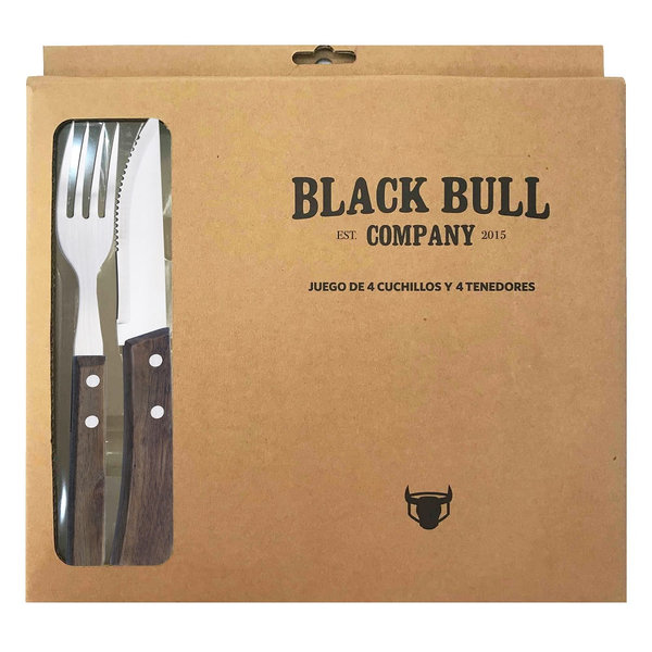 Black Bull Set Cubiertos - 8 piezas - Rappi