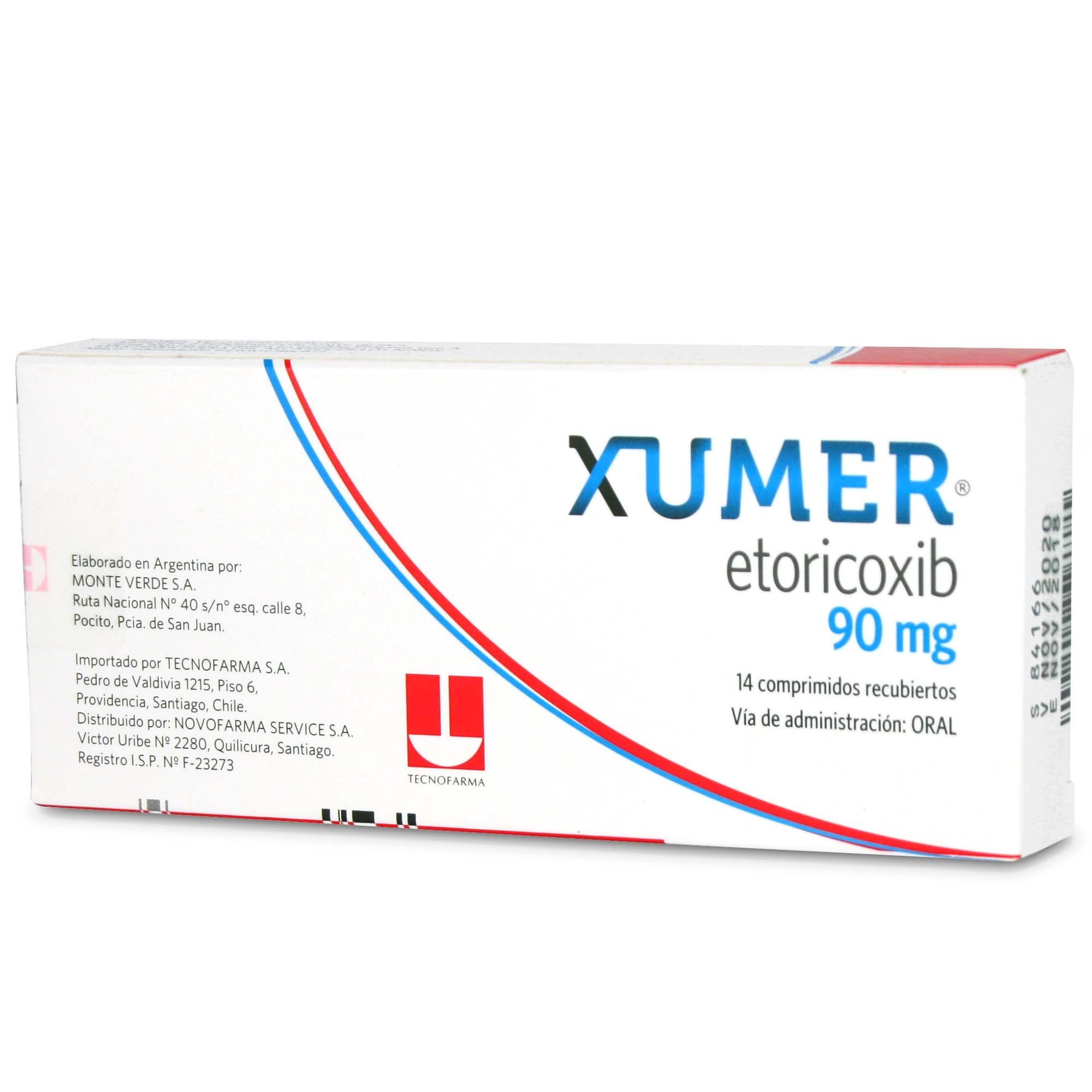 Xumer Analgésico Comprimidos (90 mg) Precio - Rappi