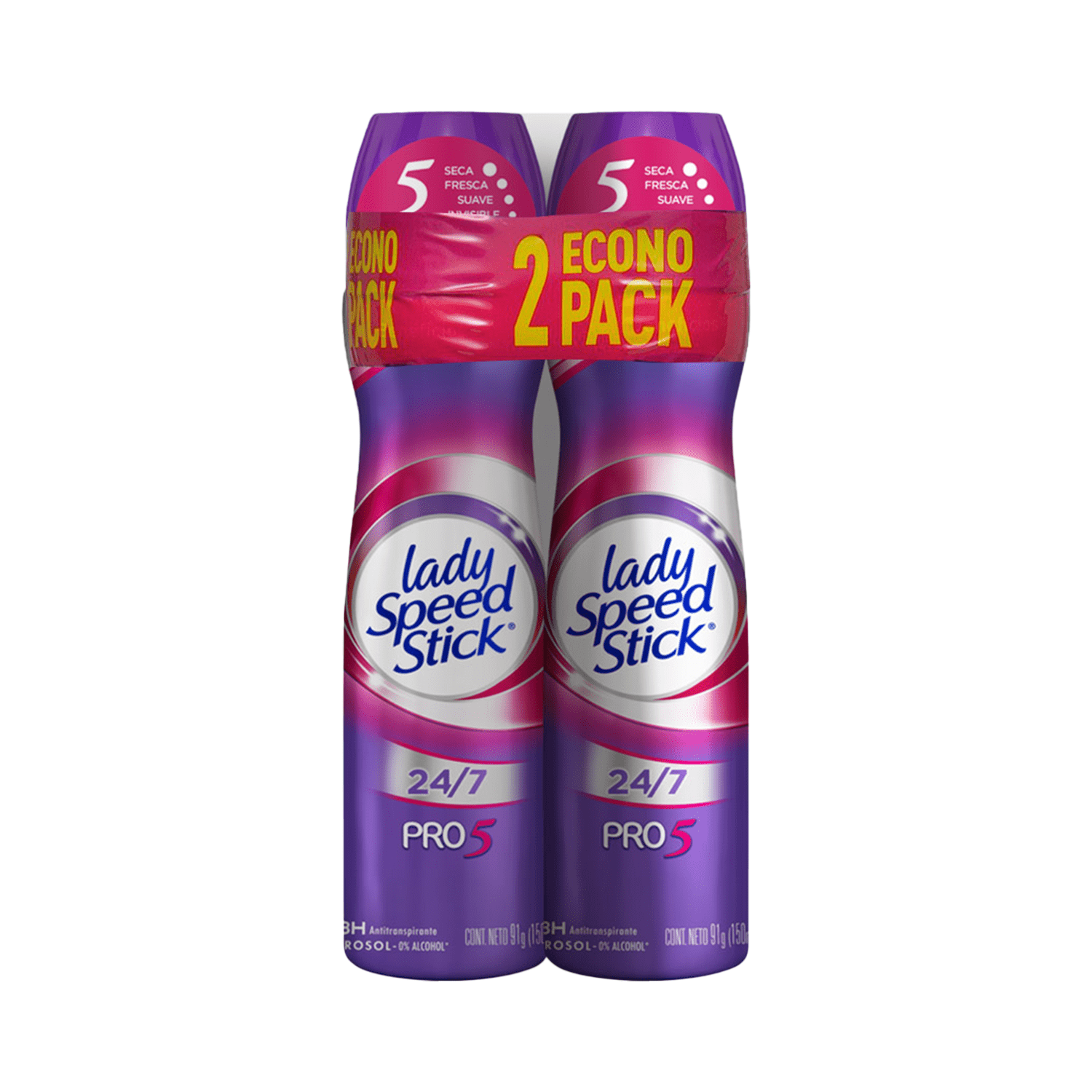 Desodorante en Spray Lady Speed Stick Pro 5 91 g x 2 Und - Rappi