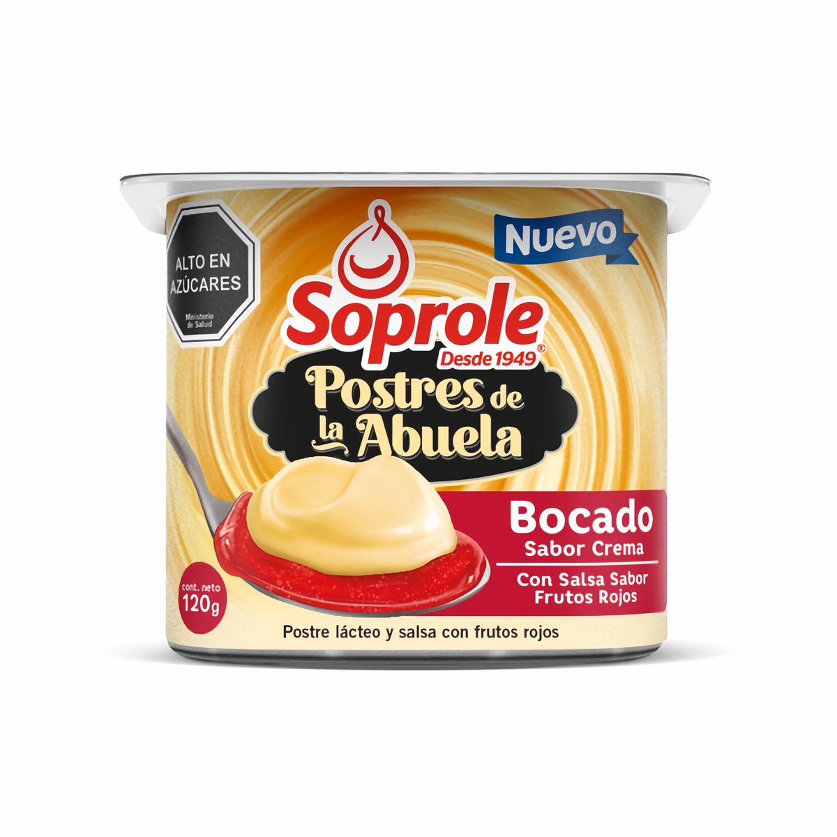 Soprole Postre de la Abuela Bocado Crema y Frutos Rojos - Rappi