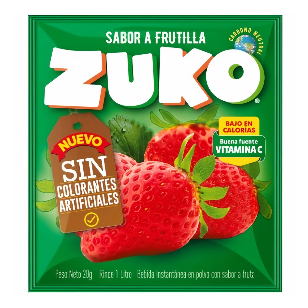 Zuko Bebida en Polvo Sabor a Frutilla - Rappi